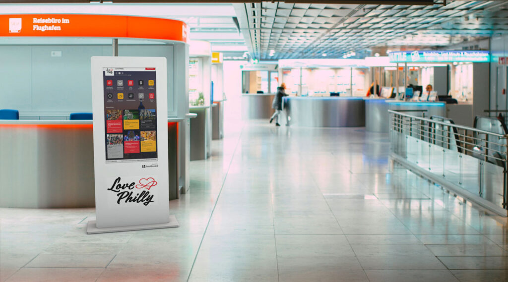 Downtown Wayfinding Signage with Interactive Kiosks