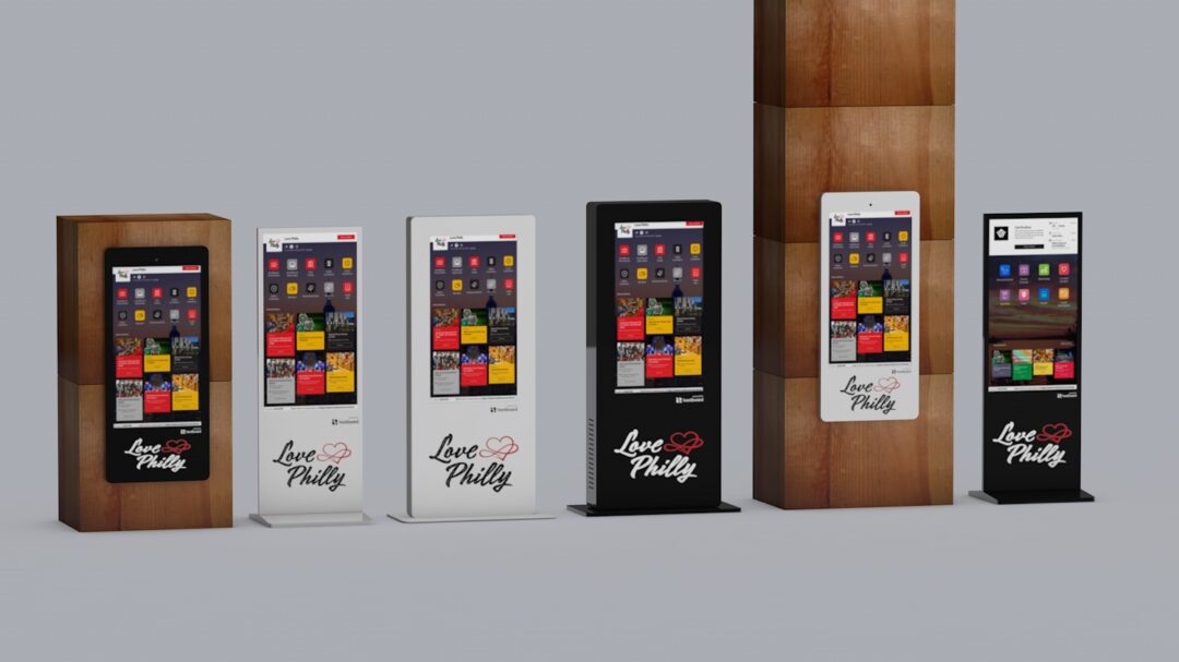 Downtown Wayfinding Signage with Interactive Kiosks