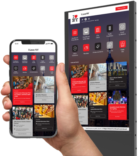 Interactive Touch Screen Kiosk for a Trade Show Booth